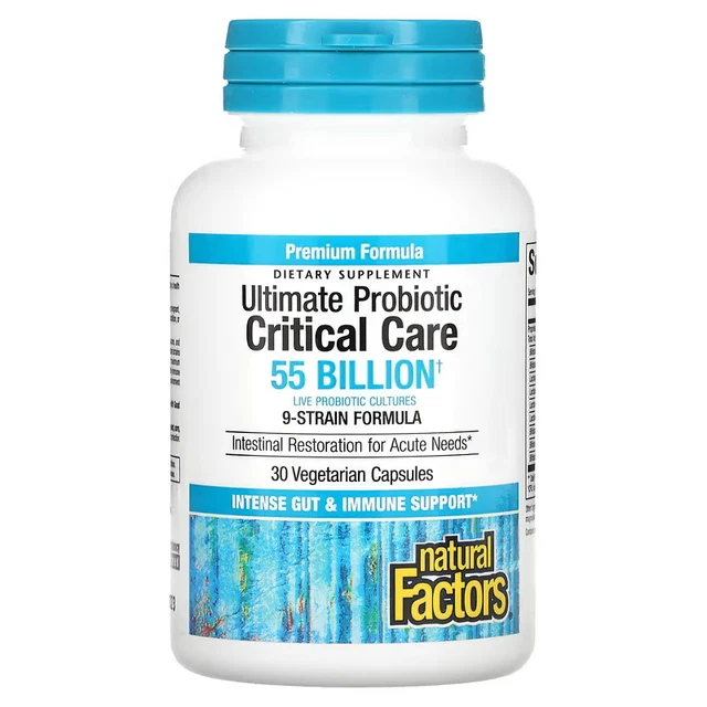 NATURAL FACTORS, ULTIMATE Probiotic, Critical Care, 55 B, 30 VegCaps ...