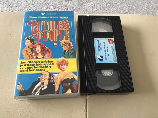 RUTHLESS PEOPLE STARRING Danny Devito - VHS Video Movie Cassette Tape ...