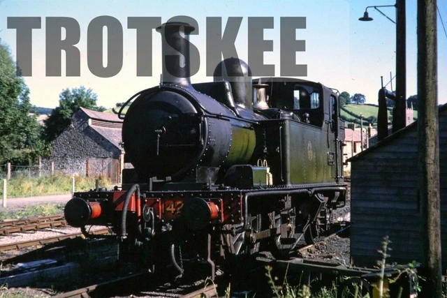 35MM SLIDE DVR Dart Valley Railway Steam Loco 1420 Class 1400 Ashburton ...