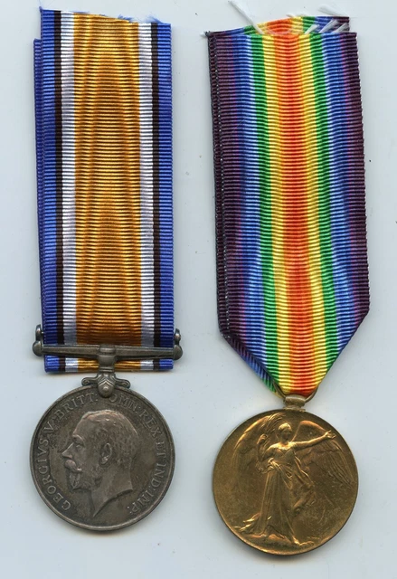WW1 BRITISH WAR & Victory Medals Pair To Sapper Matthew Heeley, Royal ...