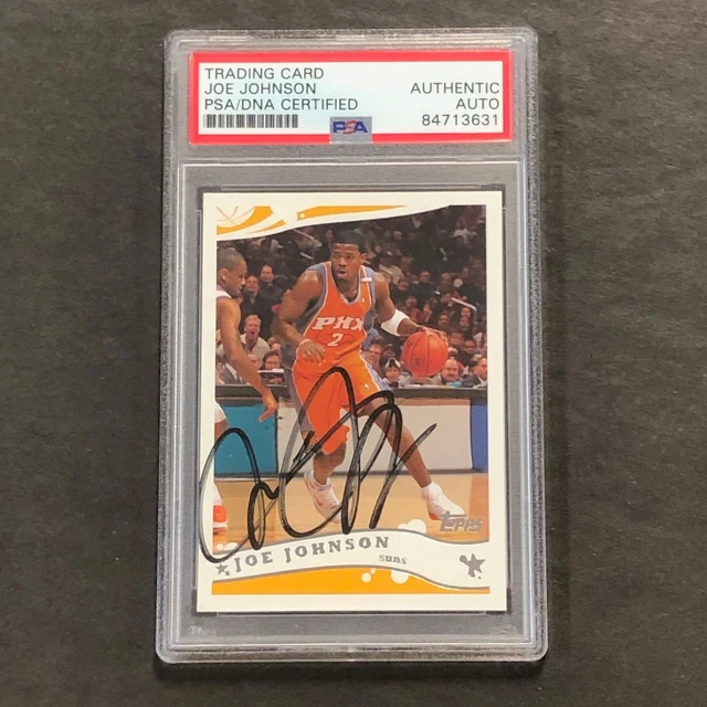 2005-06 TOPPS #96 Joe Johnson carte signée AUTO PSA dalles EUR 67,36 ...