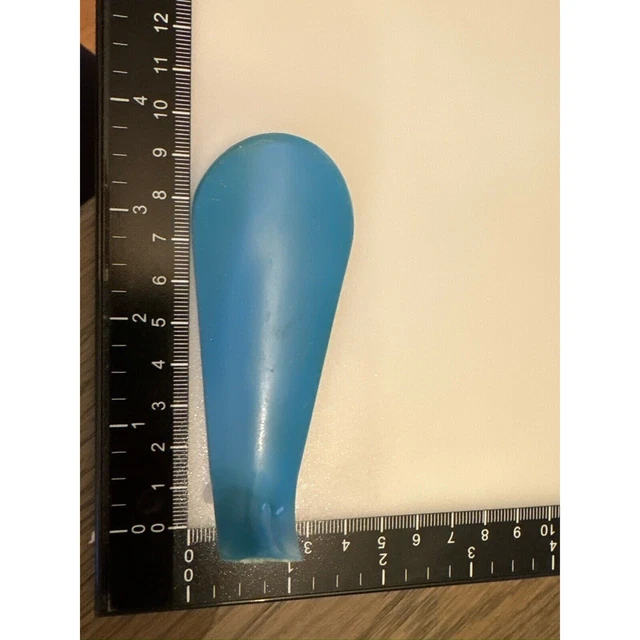 VINTAGE SHOE HORN Mason Velvet-Eez Print Advertising Blue Plastic ...