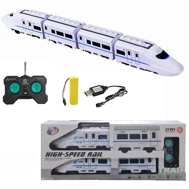KIDS RC TRAIN Set Realistic Electric Train Set for Kids High-Speed Rail ...