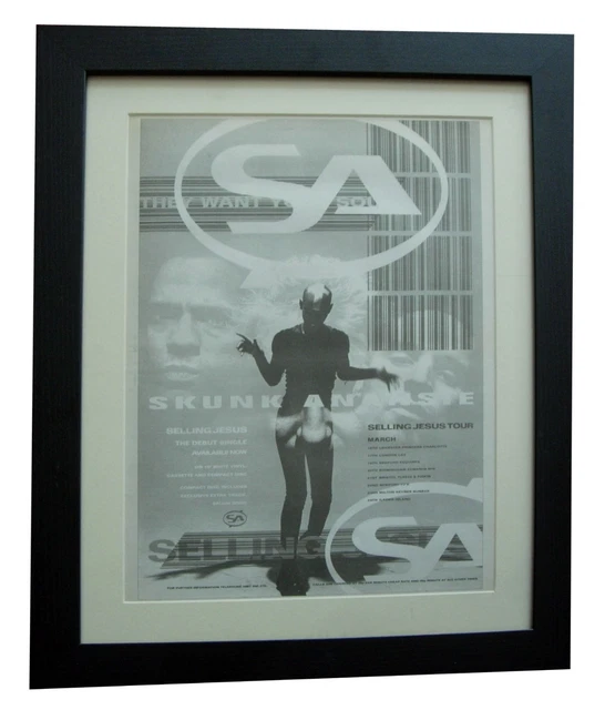 SKUNK ANANSIE+SELLING JESUS+POSTER+AD+RARE ORIGINAL 1995+FRAMED+FAST ...