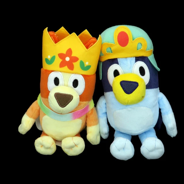 BLUEY AND FRIENDS Princess Bluey Queen Bingo Plush FREE SHIPPING £11.71 ...