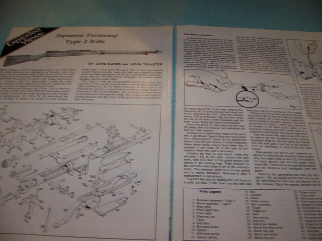 JAPANESE PARATROOP TYPE 2 Rifle..history/Exploded View/Disassembly ...