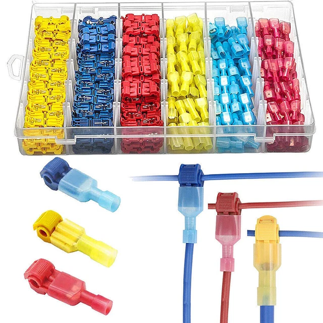 WIRE TERMINALS T-TAP Quick Self-Stripping Splice Cable Joint with ...