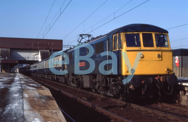 35MM RAILWAY SLIDE of Class 86 86211 @ Birmingham Intl Copyright to ...