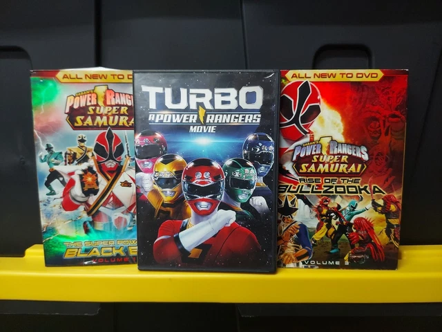 MIGHTY MORPHIN' POWER RANGERS 3 dvd lot TURBO the movie SUPER SAMRAI ...