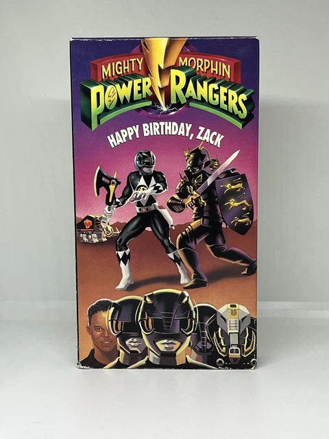 MIGHTY MORPHIN POWER Rangers Happy Birthday Zack Vhs £11.28 - PicClick UK