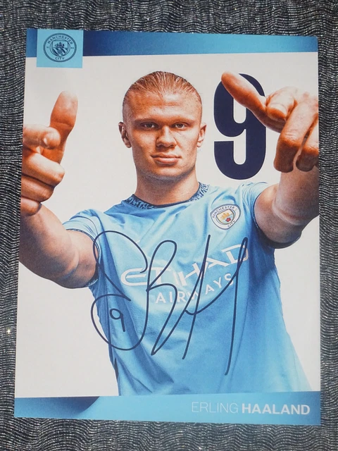 ERLING HAALAND MANCHESTER City 2024/2025 club player card (printed ...