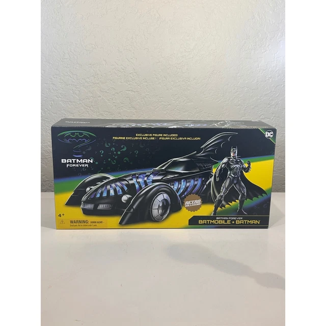 BATMAN FOREVER BATMOBILE & Batman Figure Retro Collection DC Comics New ...