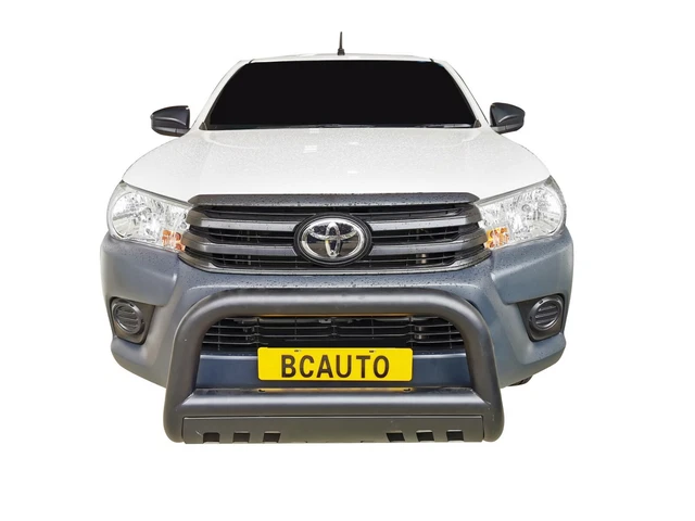 BLACK NUDGE BAR Grille Skid Guard suitable for Toyota Hilux 2015-25 ...