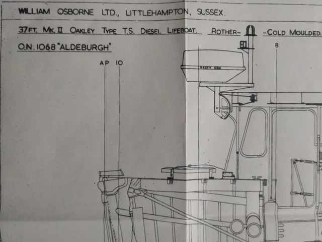 RNLI ROTHER CLASS Aldeburgh Lifeboat Drawings Plans 1:12 £39.99 ...