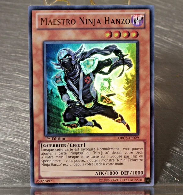 CARTE YU-GI-OH! MAESTRO Ninja Hanzo ORCS-FR029 Ultra rare 1ère édition ...