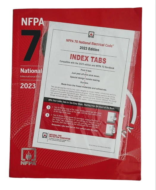 NFPA 70 NATIONAL Electrical Code 2023 with 2023 BBI Fast Tabs - NEW EUR ...