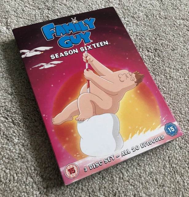 FAMILY GUY: SEASON Sixteen DVD (2016) Seth MacFarlane cert 15 3 discs £ ...