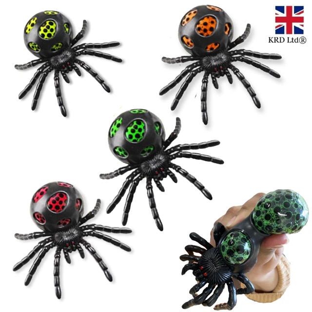 SPIDER SQUISHY STRESS Relief Balls Kids Birthday Party Bag Gift Sensory ...