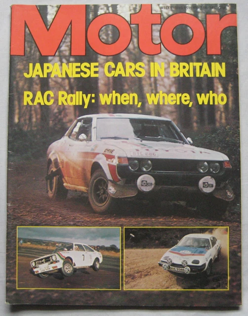 MOTOR MAGAZINE 19/11/1977 featuring Leyland Maxi road test, Citroen £5. ...