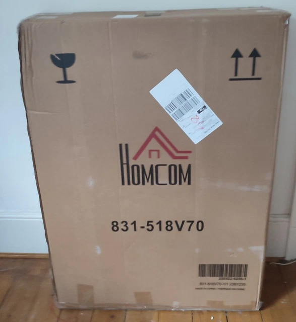 FOLDING BED WITH Mattress Guest Bed with Adjustable Backrest & Wheels ...