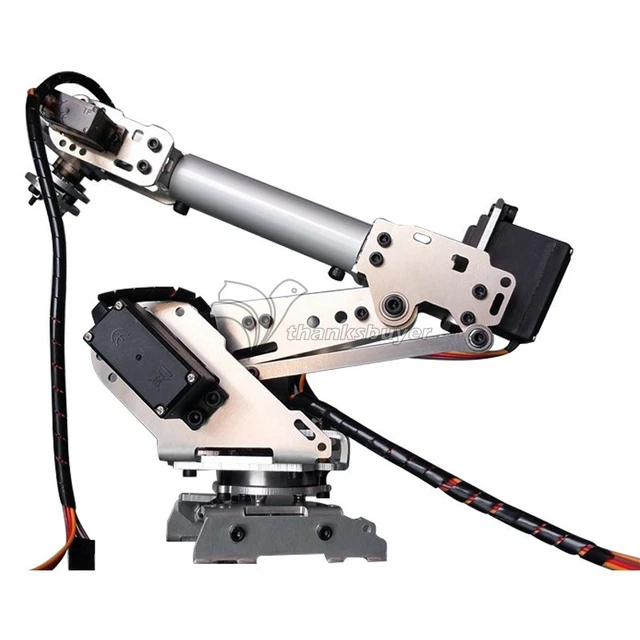 6-AXIS INDUSTRIAL MECHANICAL Robot Arm Model Aluminum Manipulator DIY ...