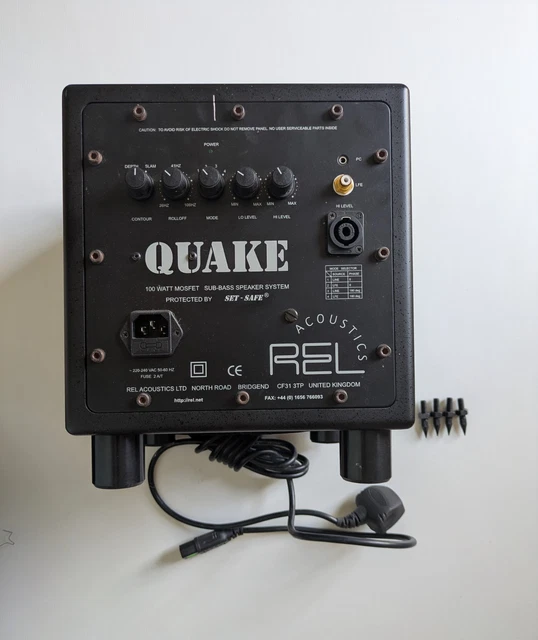 REL ACOUSTICS QUAKE 100W MOSFET Sub-Bass Speaker System £89.08 ...