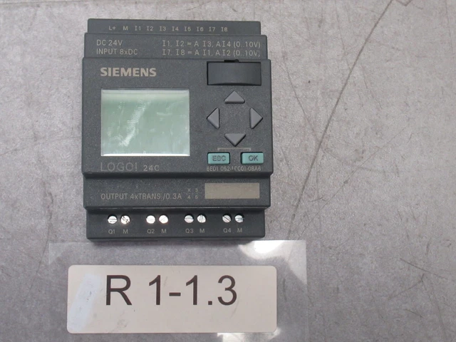 SIEMENS 6ED1052-1CC01-0BA6 MODULE Logique 8DE/4DA 24VAC / Dc Siemens ...