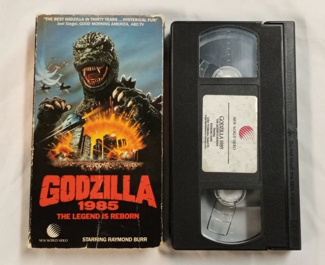 GODZILLA 1985 THE Legend is Reborn (VHS, New World Video) KAIJU Raymond ...
