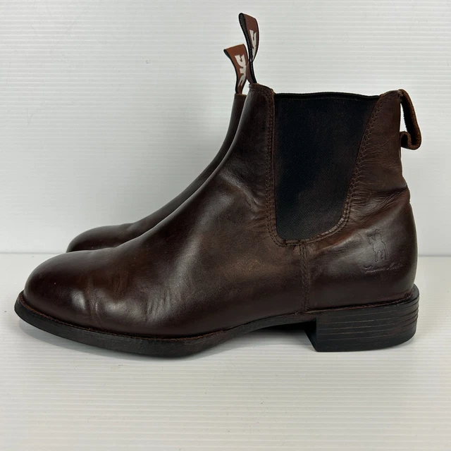 THOMAS COOK DURAMAX DTC Boots Men's Size 9.5 Brown Leather Pull On ...