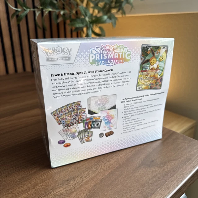 POKEMON TCG - Prismatic Evolutions ETB 9 Boosters - Factory Sealed $357 ...