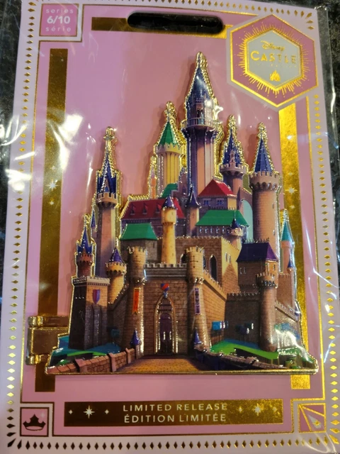 DISNEY CASTLE COLLECTION Aurora Princess Pin Sleeping Beauty 6/10 IN ...