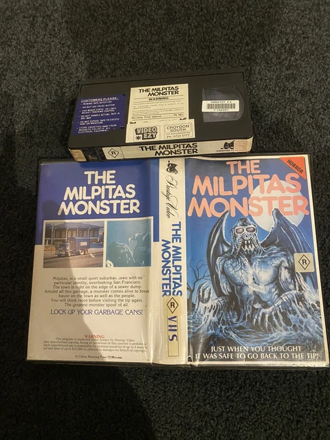 RARE/ MILPITAS MONSTER Vhs/ Original R-rated Prestige Horror Video $150 ...