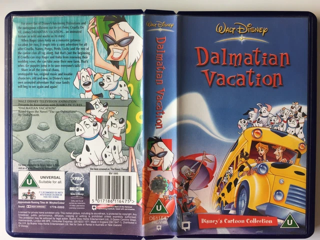 DALMATIAN VACATION VHS Video Walt Disney Disney's Cartoon Collection £0 ...