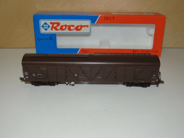 H0 ROCO 47268 Covered Goods Wagon SNCF Top Boxed 3155 £38.47 - PicClick UK