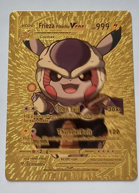 VEGETA DBZ DRAGON Ball Z Pikachu Pokemon Cosplay Carte Card New Holo ...