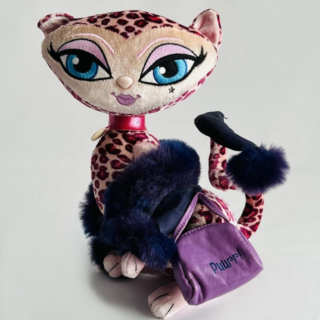 BRATZ DOLLS CATZ Brigitte Plush Poseable Soft Toy Teddy Leopard Print ...