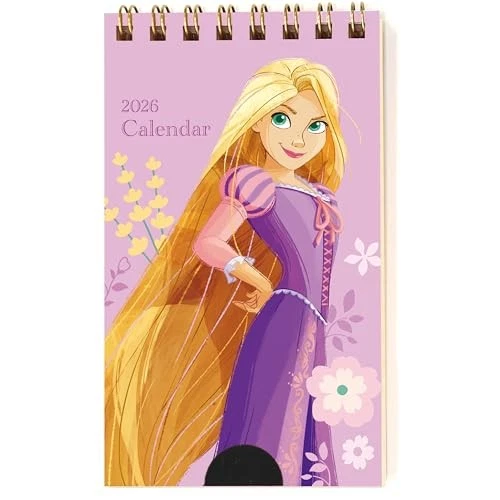 TOHDAN 2026 DISNEY Princess Pocket Calendar (Rapunzel) 12.3 x 7cm TD ...