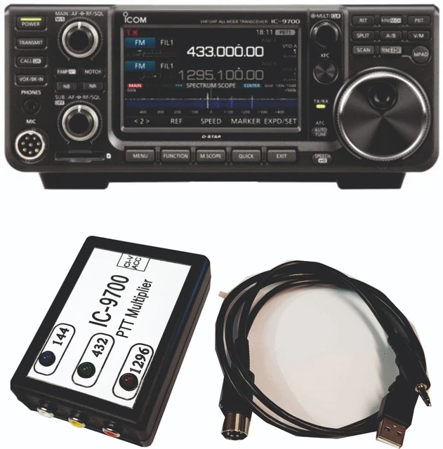 PTT MULTIPLIER FOR Icom IC-9700 also works with Icom IC-9100 Ham ...