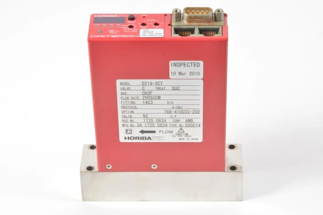 HORIBA STEC CRITERION D219-SCT CH3F 200sccm Mass Flow Controller Grade B £56.51 - PicClick UK