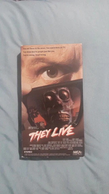 THEY LIVE VHS-1989-MCA home video JOHN CARPENTER Horror/Sci-Fi/Cult £71 ...