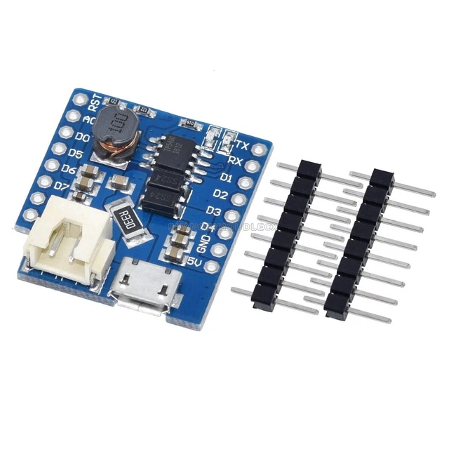 BATTERY SHIELD FOR WeMos D1 mini single lithium battery Charging ...