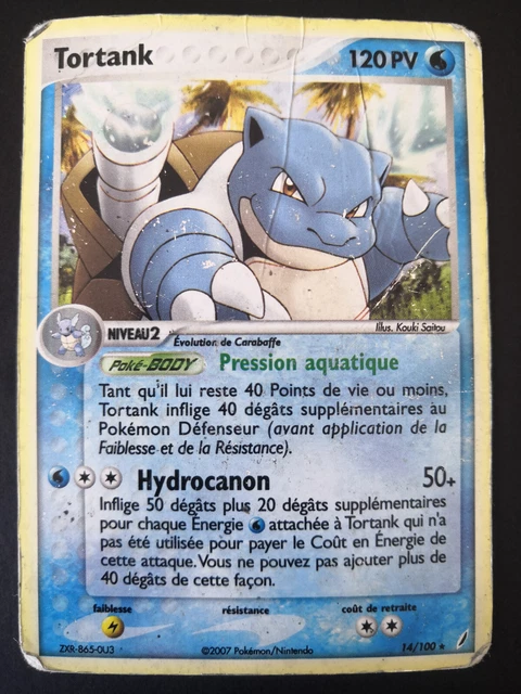 CARTE POKÉMON TORTANK (holo) - Ex Gardiens de cristal 14/100 - Mauvais ...