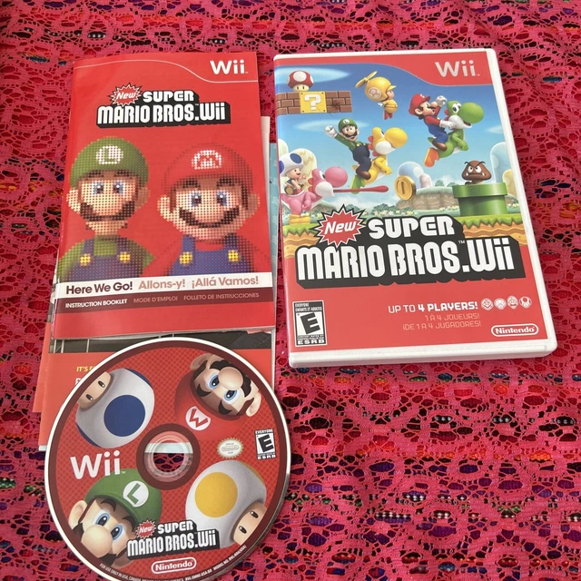 NEW SUPER MARIO Bros. Wii (Nintendo Wii, 2009) White Box Complete With ...
