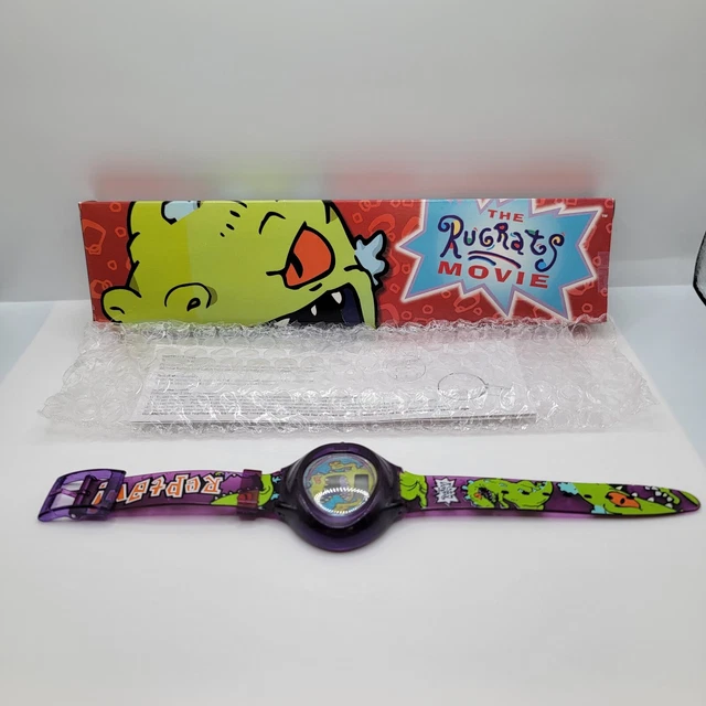 RUGRATS MOVIE REPTAR Dinosaur Watch Vintage Nickelodeon Burger King ...