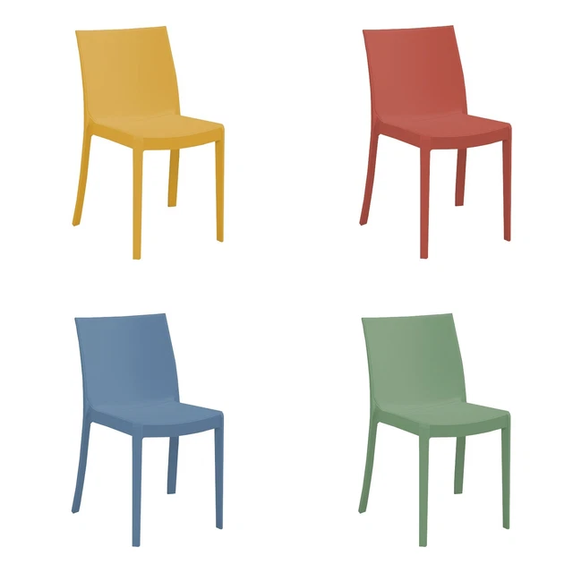 SEDIA DA ESTERNO PERLA In Polipropilene Design Impilabile EUR 39,99 ...