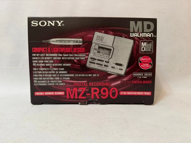 SONY MZ-R90 WALKMAN MINIDISC PLAYER. FUNKTIONIERT. NEUWERTIG. EUR 299 ...