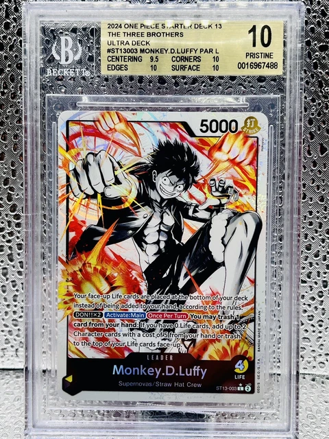 ONE PIECE MONKEY D. Rufy St13 The Three Brothers Leader Parallel BGS 10 ...