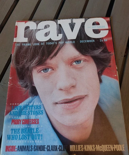 RARE RAVE MAGAZINE DECEMBER 1964 Mick Jagger Kinks Cathy McGowan ...