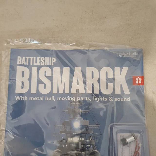 HACHETTE PARTWORKS BUILD the Battleship Bismarck Scale 1:200 issue 33 ...