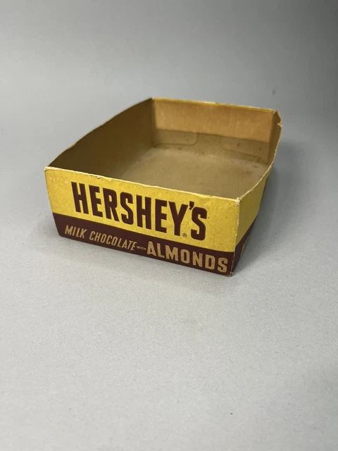 VINTAGE 1940S HERSHEY’S Milk Chocolate Bar Almonds Candy Box Bottom Pennsylvania £11.46 ...